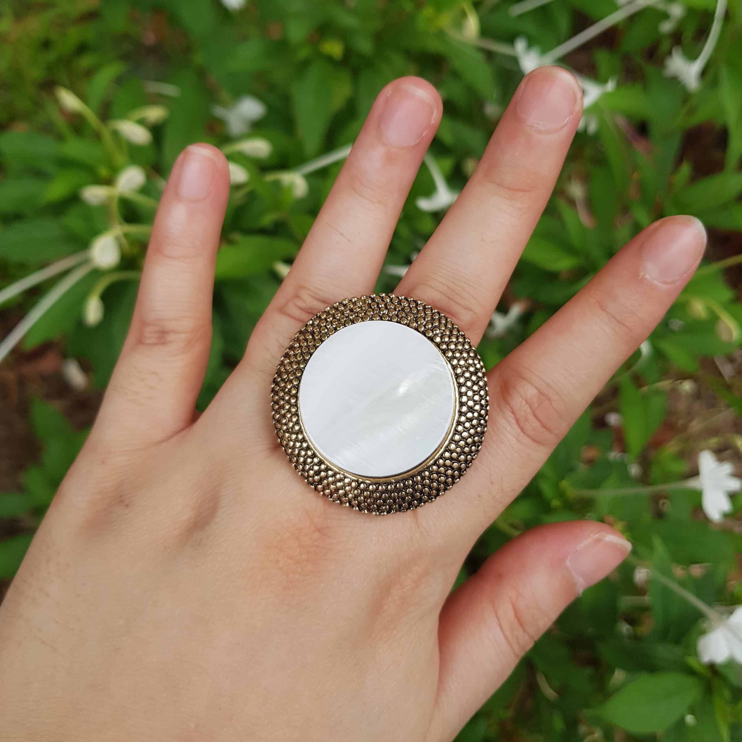 Solitaire Gold Adjustable Statement Ring - TheTrendBlazer